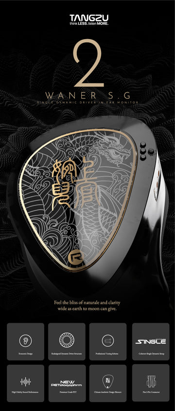 TANGZU WANER SG 2 Jade Dragon Edition 10mm PET Single Dynamic In-Ear E
