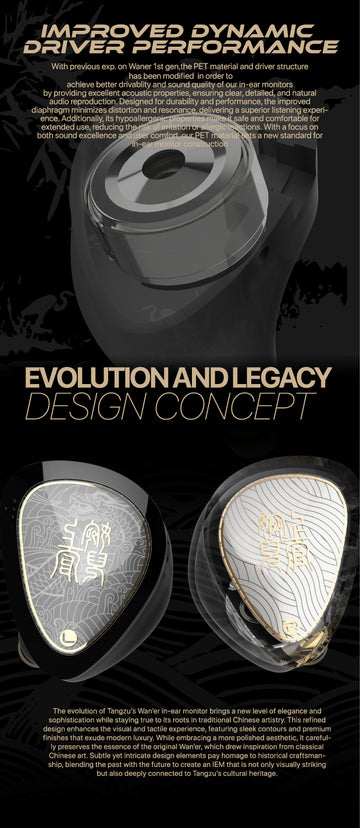 TANGZU WANER SG 2 Jade Dragon Edition 10mm PET Single Dynamic In-Ear E