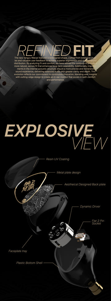 TANGZU WANER SG 2 Jade Dragon Edition 10mm PET Single Dynamic In-Ear E