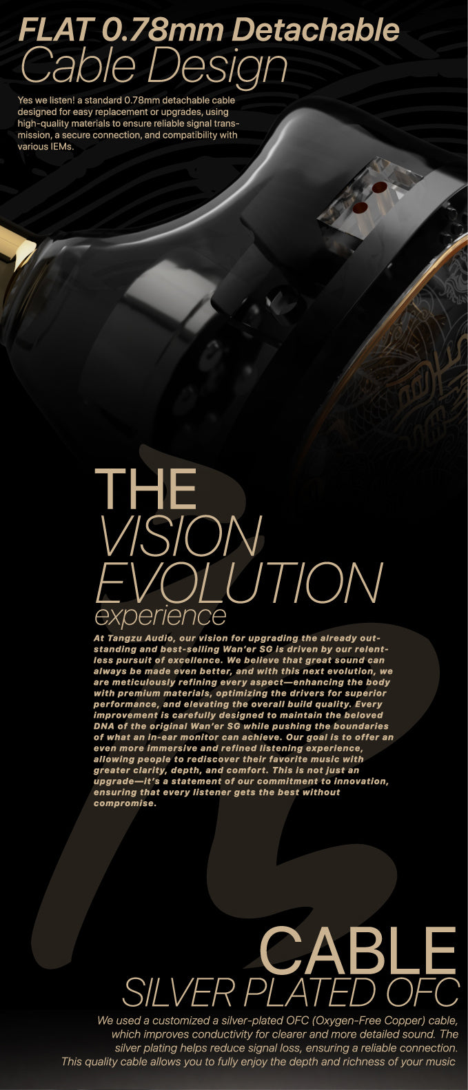 TANGZU WANER SG 2 Jade Dragon Edition 10mm PET Single Dynamic In-Ear E