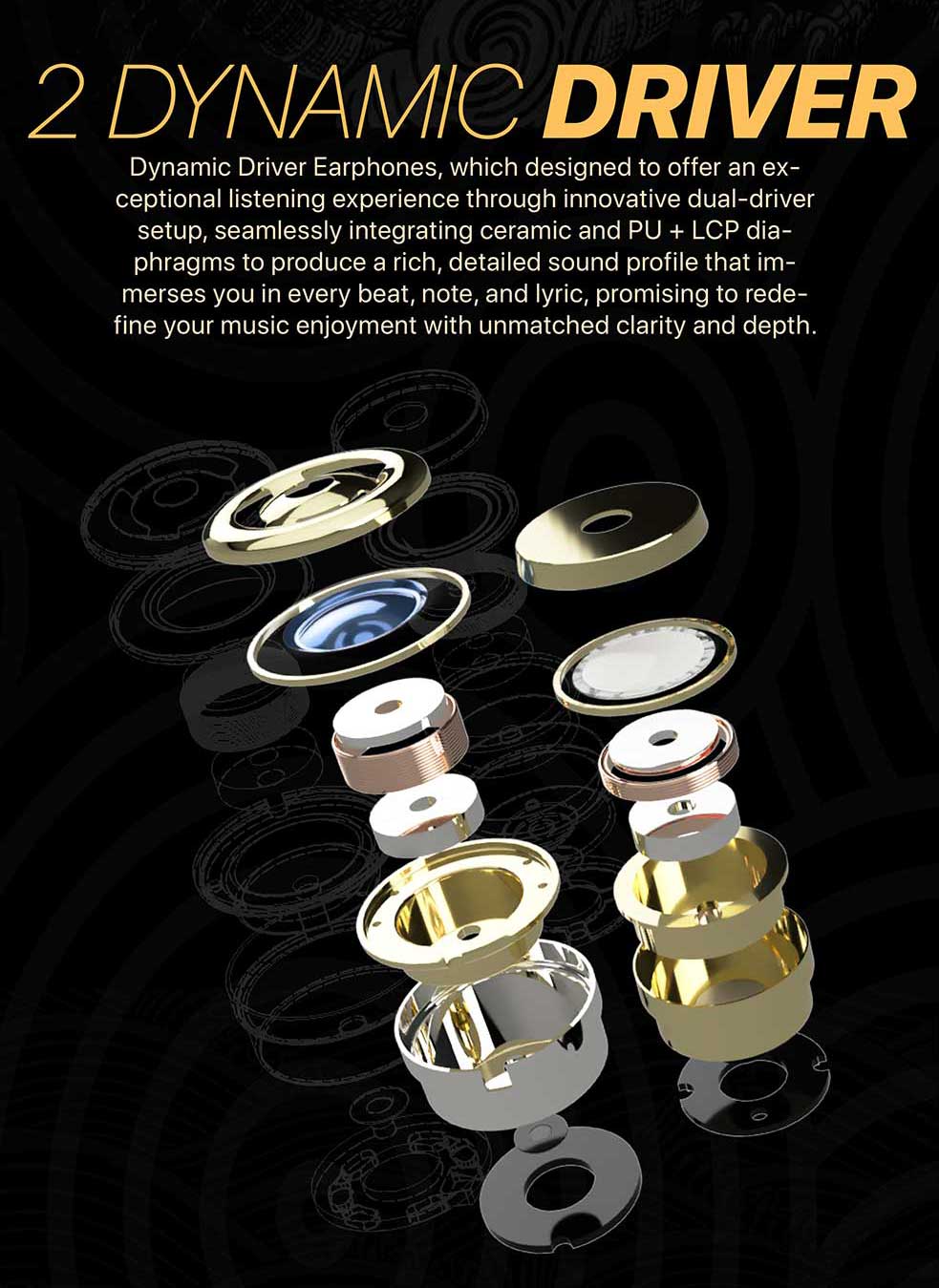 TANGZU Xuan Nv Hifi Dual DD In-ear Monitors Earphones