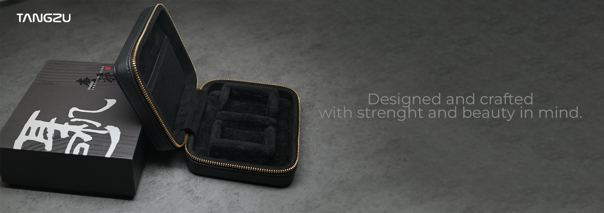 TANGZU Earphone Case HIFI Storage Carrying Case for IEMs Accessories